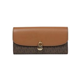 Michael Kors Leder-Geldbörse in Dunkelbraun/ Camel - (B)19 x (H)10 x (T)3 cm - 35% | Portemonnaies-etuis