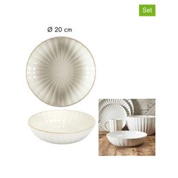Make a Wish 6er-Set: Suppenteller in Wei&szlig;/ Beige - &Oslash; 20 cm - 36% | Gedeckter-tisch