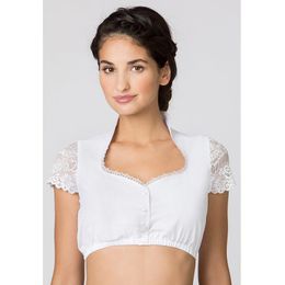Stockerpoint Dirndlbluse ''Livie'' in Wei&szlig; - 34% | Gr&ouml;&szlig;e 38 | Damen-dirndlblusen