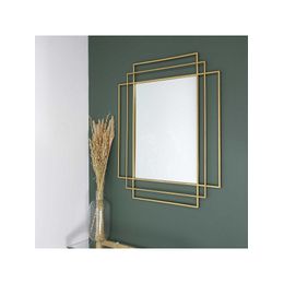Rétro Chic Wandspiegel in Gold - (B)97 x (H)70 cm - 62% | Spiegel