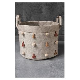 Scandinavia Concept Aufbewahrungskorb "KALS-03778" in Beige - (H)24 x Ø 20 cm - 66% | Kisten-koerbe