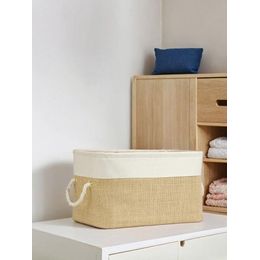 Scandinavia Concept Aufbewahrungskorb in Beige/ Weiß - (B)30 x (H)18 x (T)22 cm - 60% | Kisten-koerbe