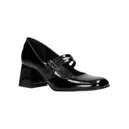 Wojas Leder-Pumps in Schwarz - 35% | Größe 39 | Pumps