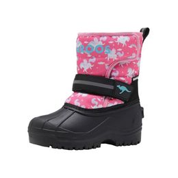 Kangaroos Winterstiefel "K-Shell II" in Pink/ Schwarz - 44% | Größe 30 | Kinderstiefel