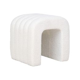 House Nordic Pouf "Colma" in Weiß - (B)41 x (H)36,5 cm - 56% | Sitzmoebel