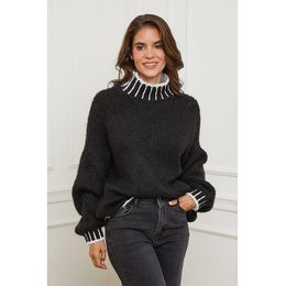 L'armoire de Suzette Rollkragenpullover in Schwarz - 74% | Gr&ouml;&szlig;e 34/36 | Damen-pullover-cardigans