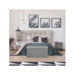 The Home Deco Kids Sitztruhe "Giulia" in Grau - (B)77 x (H)38 x (T)38 cm - 63% | Sitzmoebel