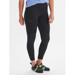 Marmot Funktionsleggings "Rock Haven" in Schwarz - 55% | Größe M | Damen-sporthosen