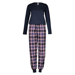 Skiny Pyjama in Dunkelblau - 48% | Gr&ouml;&szlig;e 42 | Damen-loungewear