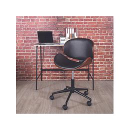 The Home Deco Kids Bürostuhl "Reno" in Schwarz - (B)51,5 x (H)77 x (T)51 cm - 65% | Sitzmoebel