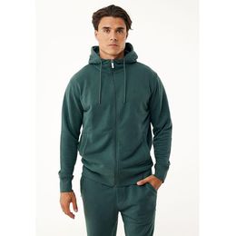 Mexx Sweatjacke in Dunkelgr&uuml;n - 45% | Gr&ouml;&szlig;e L | Herren-sweatshirts-jacken