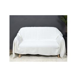 THE HOME DECO FACTORY Plaid in Creme - (L)250 x (B)170 cm - 62% | Decken