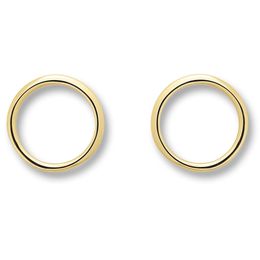 Paar Ohrh&auml;nger ONE ELEMENT "Kreis Ohrringe Ohrstecker aus 333 Gelbgold", gold, Ohrringe, Damen, Damen, Gelbgold 333 Gold, Gelbgold 333, Gold