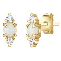 Glanzst&uuml;cke M&uuml;nchen Damen Paar Ohrstecker "Set: GSM1850", 7,4,mit Zirkonia, Silber 925 (Sterlingsilber)gelbgold, wei&szlig;, GLANZST&Uuml;CKE M&Uuml;NCHEN, Silber 925 (Sterlingsilber),