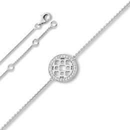 ONE ELEMENT Damen Silberarmband "Zirkonia Symbol Armband aus 925 Silber 18 cm", Silber 925 (Sterlingsilber)silber, Silber 925 (Sterlingsilber),