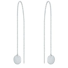 Paar Ohrh&auml;nger EASTSIDE "Set: ES405", silber, Ohrringe, Damen, 110,0mm, Edelstahl, aus Edelstahl