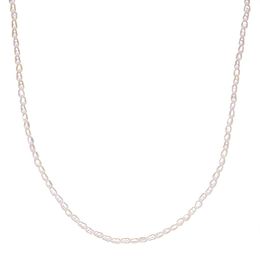 Perlenkette EASTSIDE "AV107", wei&szlig;, Halsketten, Damen, 40,0cm Basiskette + 5,0cm Verl&auml;ngerung, Edelstahl, Perlenkette, mit Perle