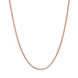 Glanzst&uuml;cke M&uuml;nchen Schlangenkette GLANZST&Uuml;CKE M&Uuml;NCHEN "GSM347", ros&eacute;gold, Halsketten, Damen, 38,0cm Basiskette + 5,0cm Verl&auml;ngerung, Silber 925 (Sterlingsilber), aus Sterling Silber