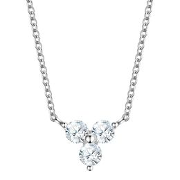 Glanzst&uuml;cke M&uuml;nchen Kette mit Anh&auml;nger GLANZST&Uuml;CKE M&Uuml;NCHEN "GSM1929", silber, Halsketten, Damen, 40,0cm Basiskette + 5,0cm Verl&auml;ngerung,mit Zirkonia, Silber 925 (Sterlingsilber), aus Sterling Silber