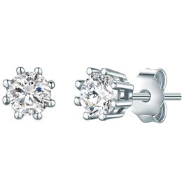 Lulu & Jane Paar Ohrstecker LULU & JANE "Set: LJ435", silber, wei&szlig;, Ohrringe, Damen, 5,3,mit Zirkonia, Silber 925 (Sterlingsilber), Sterling Silber