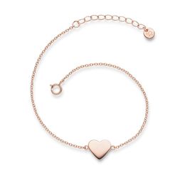 Glanzstücke München Gliederarmband GLANZSTÜCKE MÜNCHEN "X963", roségold, Armbänder, Damen, Silber 925 (Sterlingsilber), Gliederarmband, aus Sterling Silber