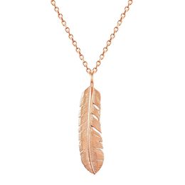 Kette mit Anh&auml;nger EASTSIDE "ES419", rosa (ros&eacute;gold), Halsketten, Damen, 45,0cm Basiskette + 5,0cm Verl&auml;ngerung, Edelstahl, aus Edelstahl