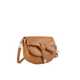 Umh&auml;ngetasche "Sneaky", Damen, Gr. B/H/T: 18cm x 16cm x 6cm onesize, braun, Lederimitat, Collezione Alessandro, Taschen Umh&auml;ngetasche, mit leichtem Westernlook