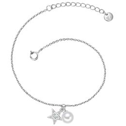 Glanzst&uuml;cke M&uuml;nchen Damen Gliederarmband "GSM2194", Silber 925 (Sterlingsilber)silber, wei&szlig;, GLANZST&Uuml;CKE M&Uuml;NCHEN, Silber 925 (Sterlingsilber), Armb&auml;nder, aus Sterling
