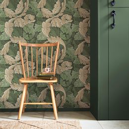 Vliestapete "Acanthus", gr&uuml;n, B:0,52m L:10m, Vlies, WILLIAM MORRIS AT HOME, Tapeten, Design Tapeten
