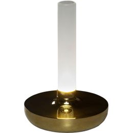 KONSTSMIDE LED Tischleuchte "Biarritz", gold, Ø 13,5cm H: 20,5cm, 2 Stk., Leuchten, Biarritz USB-Tischleuchte, 1800/2700/4000K, dimmbar, LED Tischleuchte