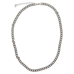 Edelstahlkette Urban Classics "Urban Classics Unisex Long Basic Chain Necklace", silber, Halsketten, Damen, onesize, Eisen, Edelstahlkette