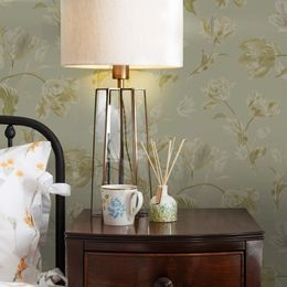 Vliestapete Laura Ashley "Gosford", gr&uuml;n, B:0,52m H:10m L:10m, Vlies, Tapeten, 10mx52cm (ca. 5m2)
