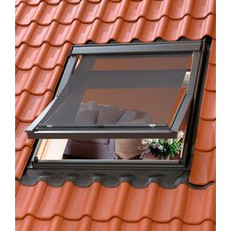Hitzeschutz-Markise Velux "mit Haltekrallen MHL SK00 5060", schwarz, Aluminium, Polyester, Markisen, Tageslicht & Hitzeschutz