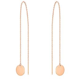 Paar Ohrh&auml;nger EASTSIDE "Set: ES407", rosa (ros&eacute;gold), Ohrringe, Damen, 110,0mm, Edelstahl, aus Edelstahl