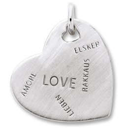 Kette mit Anh&auml;nger ONE ELEMENT "Schmuckset - Set mit Halskette Herz Herz Anh&auml;nger aus 925 Silber", silber, Halsketten, Damen, Silber 925 (Sterlingsilber), Damen Schmuckset - Set mit verstellbarer Halskette