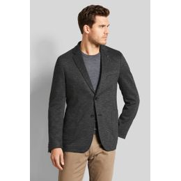 Sakko Bugatti, Herren, Gr. 56, grau (dunkelgrau), 56% Viskose, 42% Polyester, 2% Elasthan, Fischgratmuster, normal, Manschette, Sakkos Sakko, mit Fischgratmusterung