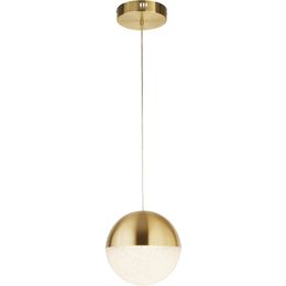 Searchlight Hängeleuchte "Marbles LED Pendant", gold und klar, 1, Ø 25cm H: 40cm, 1 Stk., Leuchten, Hängeleuchte