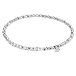 Glanzst&uuml;cke M&uuml;nchen Damen Armband "GSM910", Silber 925 (Sterlingsilber)silber, wei&szlig;, GLANZST&Uuml;CKE M&Uuml;NCHEN, Silber 925 (Sterlingsilber), Armb&auml;nder, aus Sterling Silber