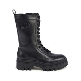 Tommy Hilfiger Shoes Leder-Boots in Schwarz - 57% | Größe 38 | Damen-stiefel