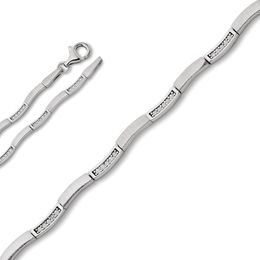 Silberarmband ONE ELEMENT "Zirkonia Armband aus 925 Silber 17 cm", silber, Armbänder, Damen, mit Zirkonia, Silber 925 (Sterlingsilber), Silberarmband