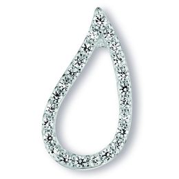 Kette mit Anh&auml;nger ONE ELEMENT "Schmuckset - Set mit Halskette Zirkonia Anh&auml;nger aus 925 Silber", silber, Halsketten, Damen, Silber 925 (Sterlingsilber)
