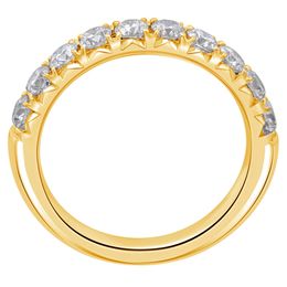 Diamantring ONE ELEMENT "0.25 ct Diamant Brillant Memoire Ring aus 585 Gelbgold" Gr. 56, gold, Fingerringe, Damen, 56, 0,25, Diamanten Gelbgold 585 Gold, Diamanten, Gelbgold 585, Gold, Diamantring