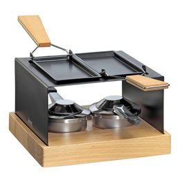 Spring Raclette-Grill Gourmet Party, Schwarz, Holz, Metall, Buche, 23.5x11.5x22.5 cm, K&uuml;chenger&auml;te, Tischgrills & Fondues, Raclette-Grills