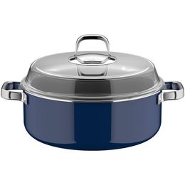 WMF Schmortopf Fusiontec&reg; Mineral Pro - Tim Raue Edition, Dunkelblau, Metall, 5.9 L, rund, Made in Germany, backofengeeignet, Kochen, T&ouml;pfe, Schmort&ouml;pfe