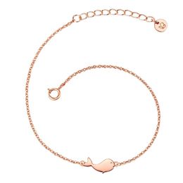 Glanzstücke München Gliederarmband GLANZSTÜCKE MÜNCHEN "A1320", roségold, Armbänder, Damen, Silber 925 (Sterlingsilber), Gliederarmband, aus Sterling Silber