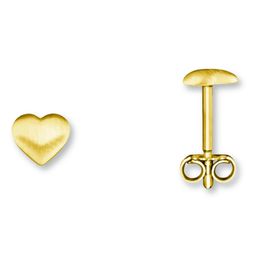 Paar Ohrh&auml;nger ONE ELEMENT "Herz Ohrringe Ohrstecker aus 333 Gelbgold", gold, Ohrringe, Damen, Damen, Gelbgold 333 Gold, Gelbgold 333, Gold