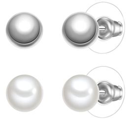 Schmuckset YOKOAMII "Set: AV102", silber, Schmuck_Sets, Damen, Metall, Schmuckset, mit Muschelkernperle