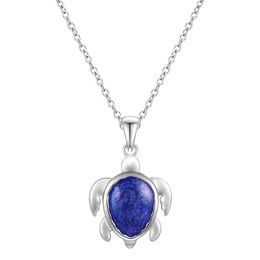 Kette mit Anh&auml;nger Rafaela Donata "RD498", silber, Halsketten, Damen, 42,0cm Basiskette + 7,0cm Verl&auml;ngerung, Silber 925 (Sterlingsilber), mit Motiv Schildkr&ouml;te
