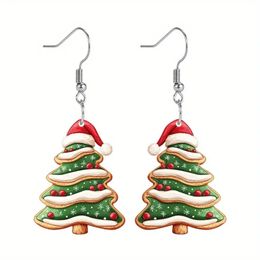 Paar Ohrh&auml;nger ONE ELEMENT "Weihnachtsschmuck Ohrringe Ohrh&auml;nger Weihnachtsbaum aus Acryl", gr&uuml;n, Ohrringe, Damen, Damen, Acryl