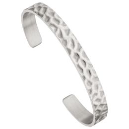 Armspange Jobo "Offener Armreif", silber (silber 925), Armb&auml;nder, Damen, Silber 925 (Sterlingsilber), Armspange, 925 Silber geh&auml;mmert